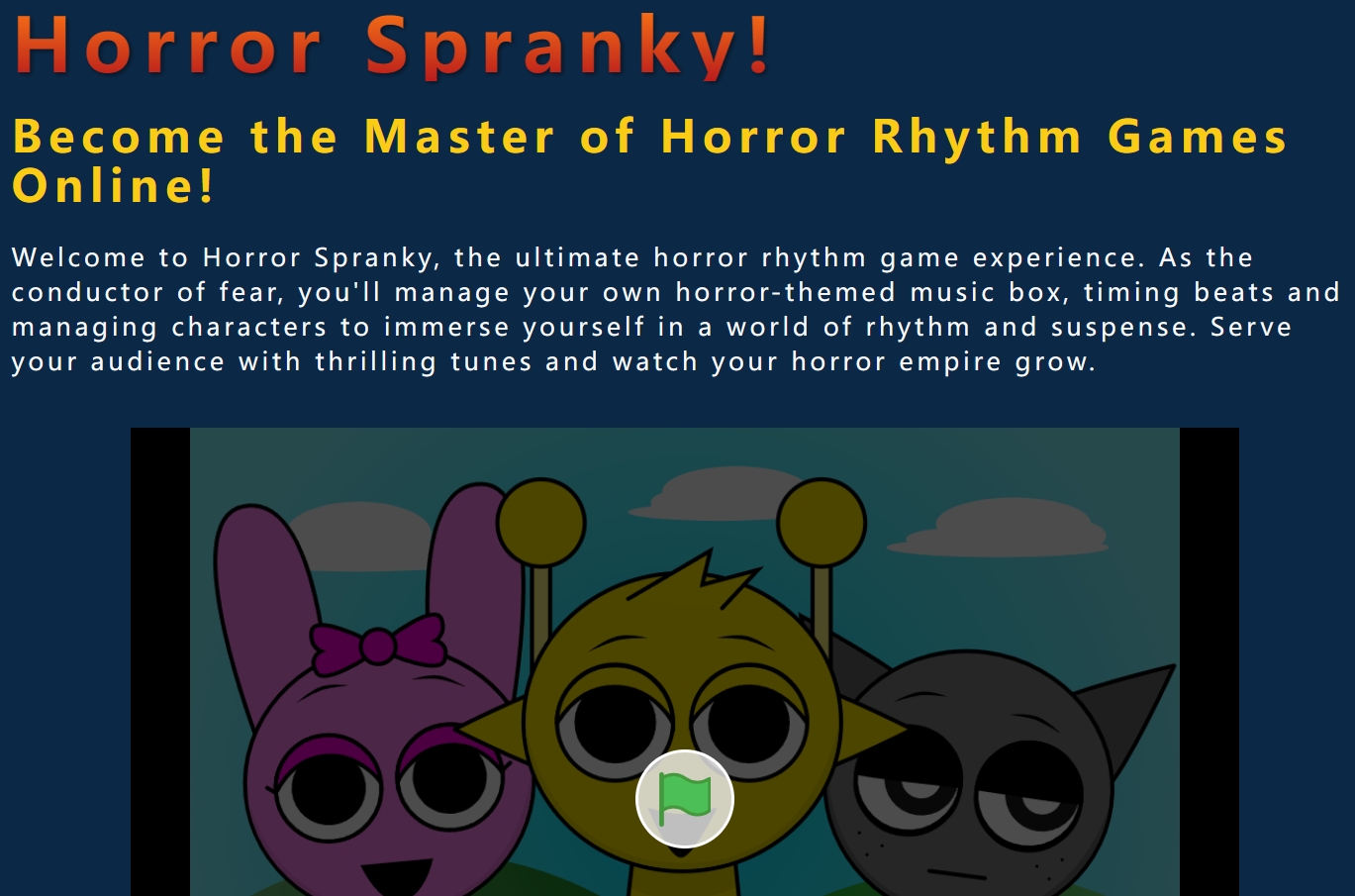 Horror Spranky: Beat Battle - Rhythmic Survival Horror Game